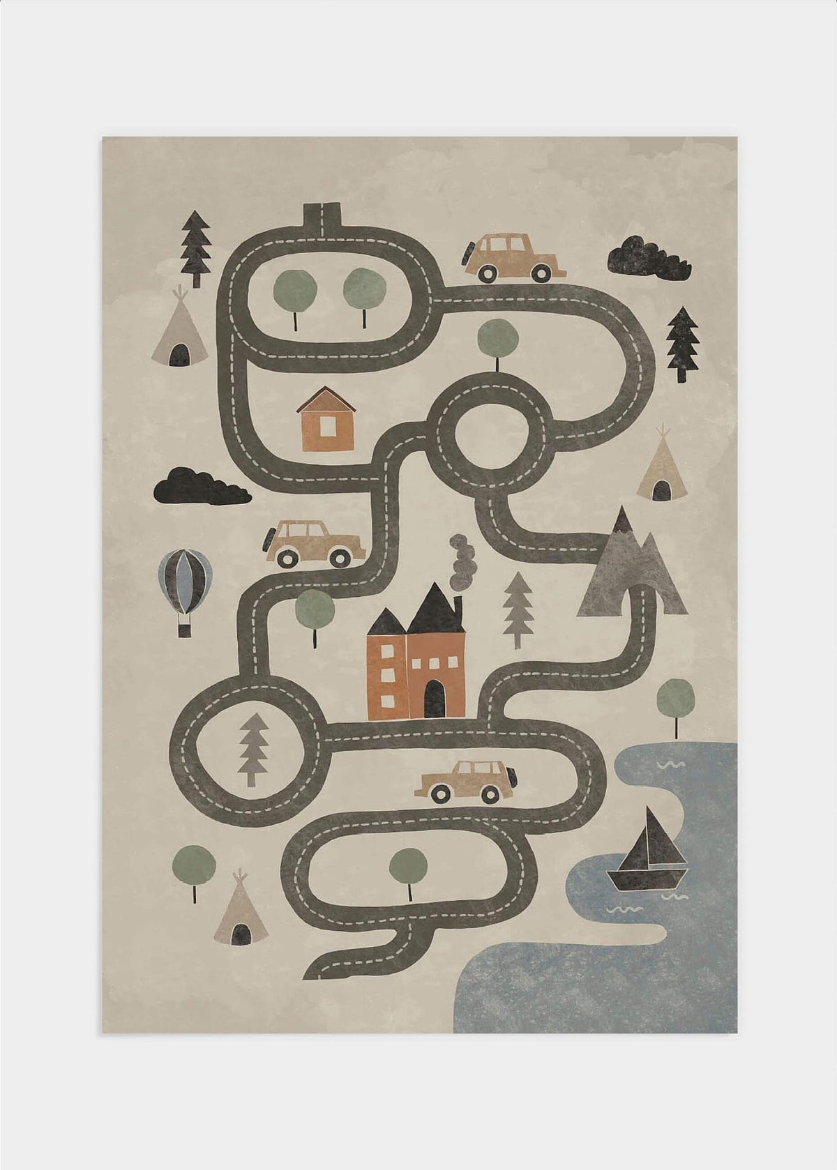 Map poster — Paper Town AB